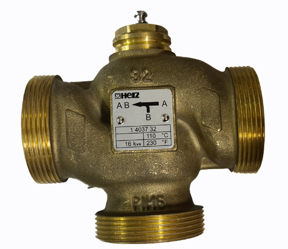 3-way mixing valve DN32; 4037 - HERZ; Art.Nr.1403732 ...