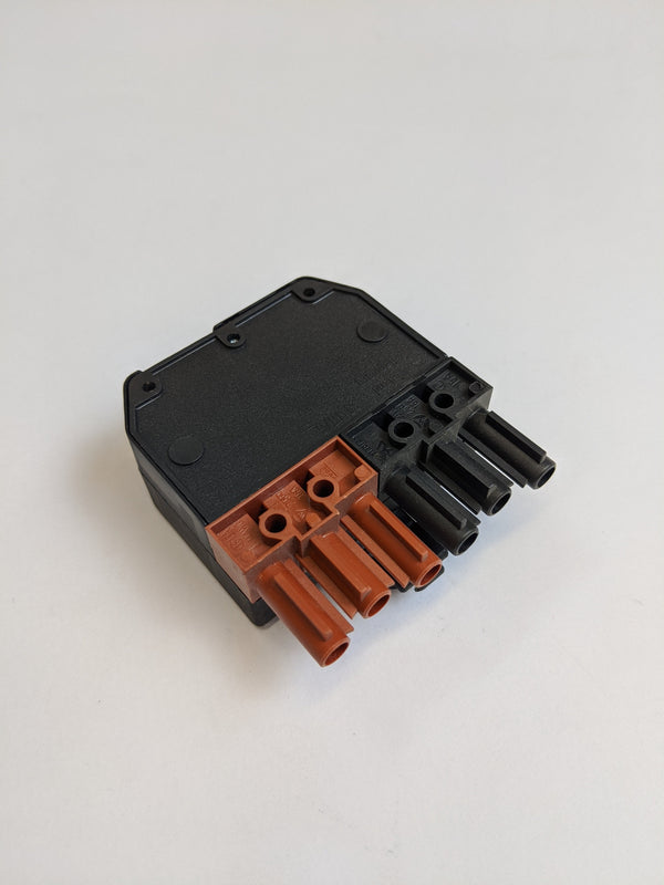 Wieland plug ST18/6-pin - with strain relief brown-black ...