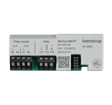 Multical 403 - Communication Module. BACnet MS/TP (RS-485) + 2 Pulse ...