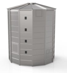 50m鲁 Dodecagonal Wood Chip Silo 4m diameter, steel chip silos product ...